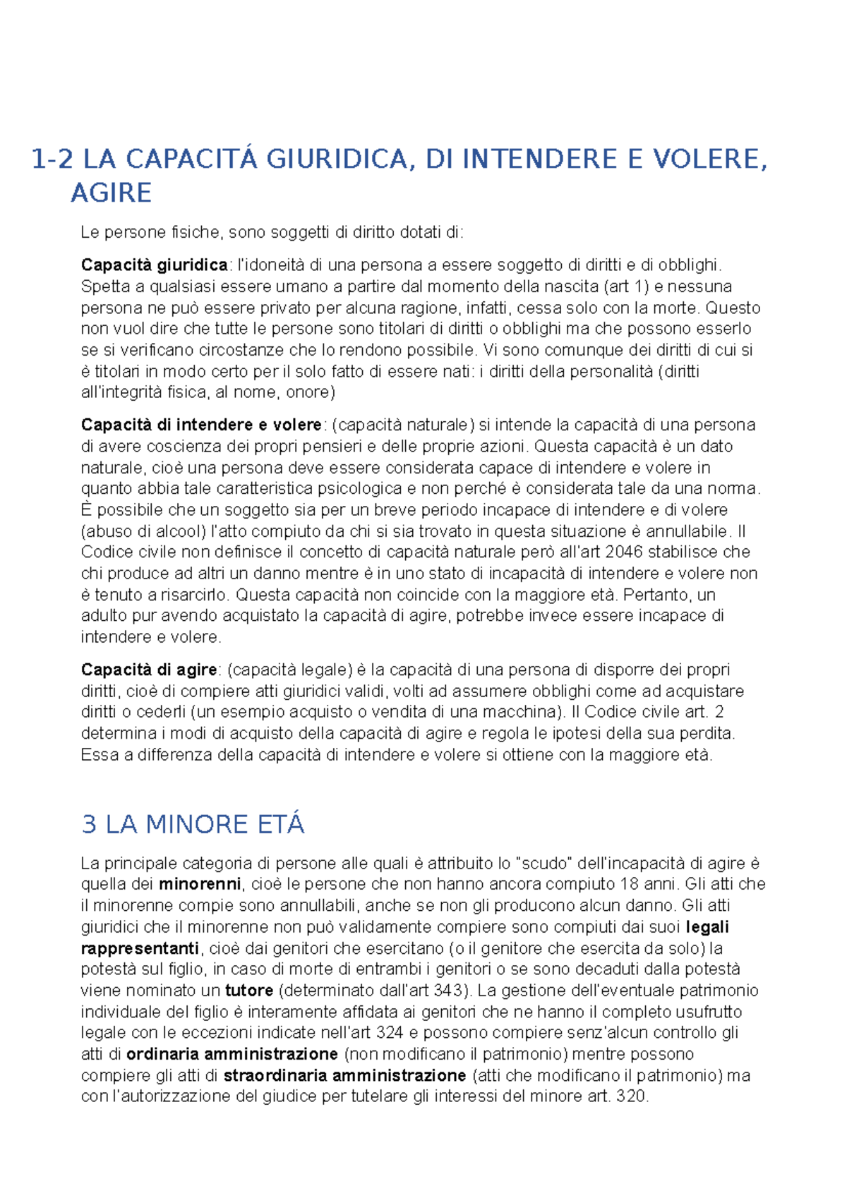 Le capacità delle persone e i soggetti deboli - 1-2 LA CAPACITÁ ...