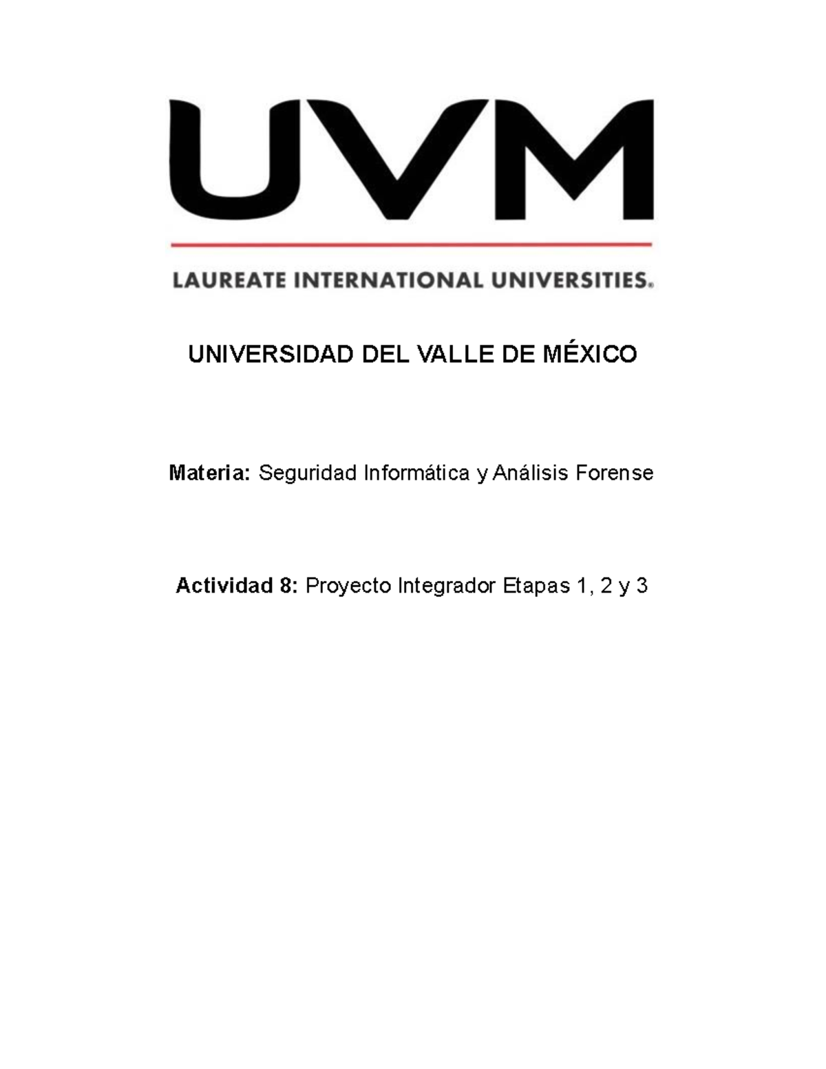 Actividad 8 Proyecto Integrador Etapa 3 Seguridad Informática Y