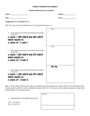 Assignment 3 Solution - Exercise answer section Chapter 4 Chapter 4 DESCRIBING DATA: DISPLAYING ...