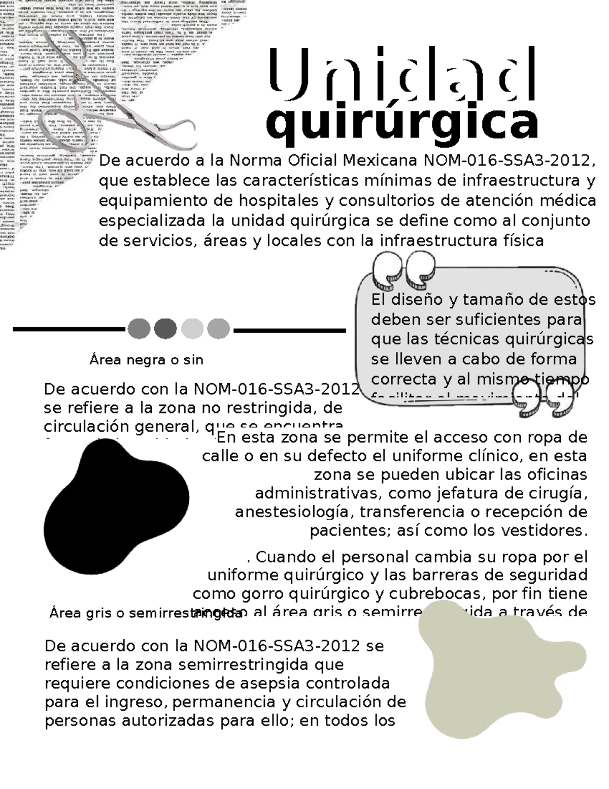 1 Unidad Quirurgica - NOM 016 - De acuerdo con la NOM-016-SSA3- se ...