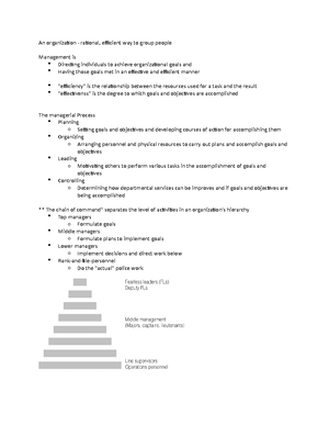 Policing Notes 4 - Field operations have two primary functions: What ...