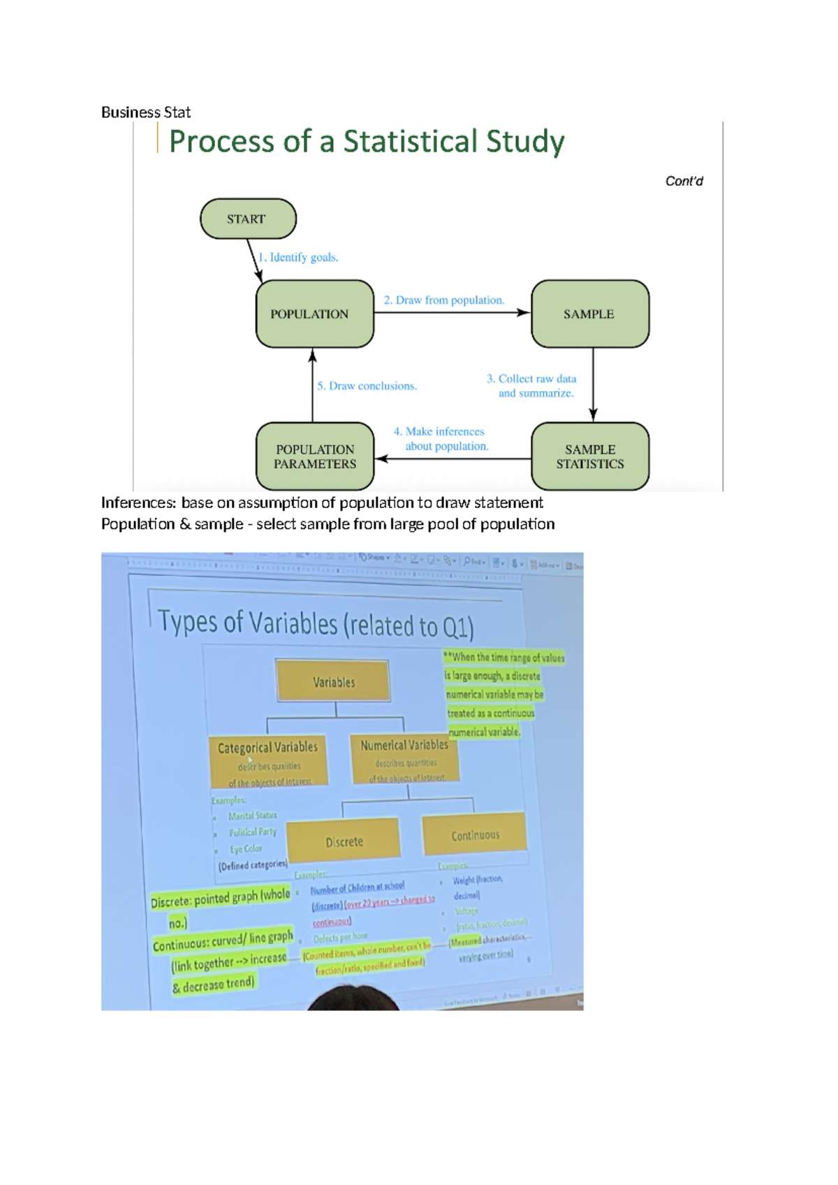 BS Tutorial 1 - Notes - Business Statistics - CityU - Studocu
