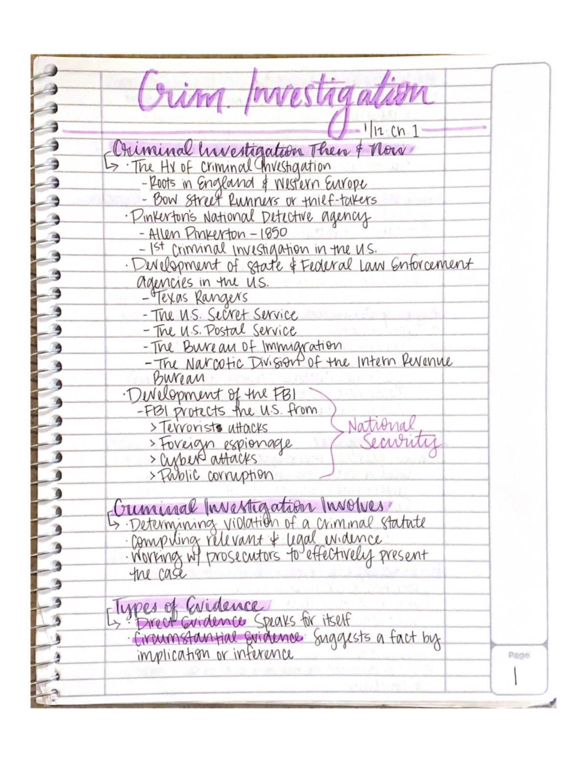 CJ 215 - Criminal Investigation: Chapter 1 - CJ 215 - Studocu