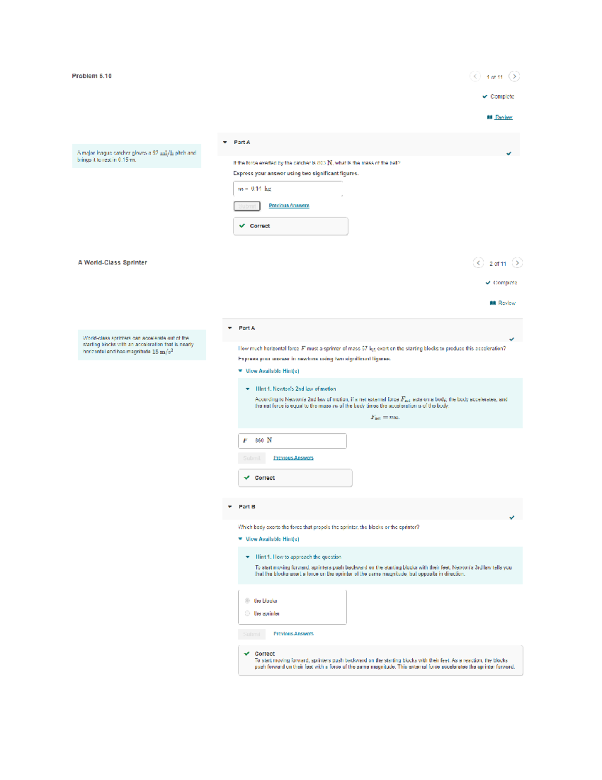 HW 4 - HW 4 Mastering Pearson - PHYS1401 - a) = less than - Studocu