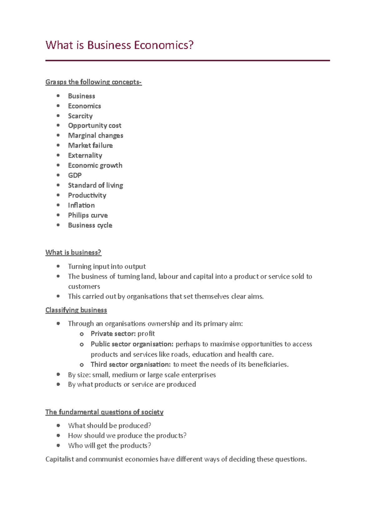 What is business economics 2nd Feb 2021 - What is Business Economics ...