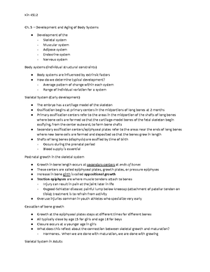 KIN 4512 chapter 9 notes - Ch. 9 – Development of Manipulative Skills ...