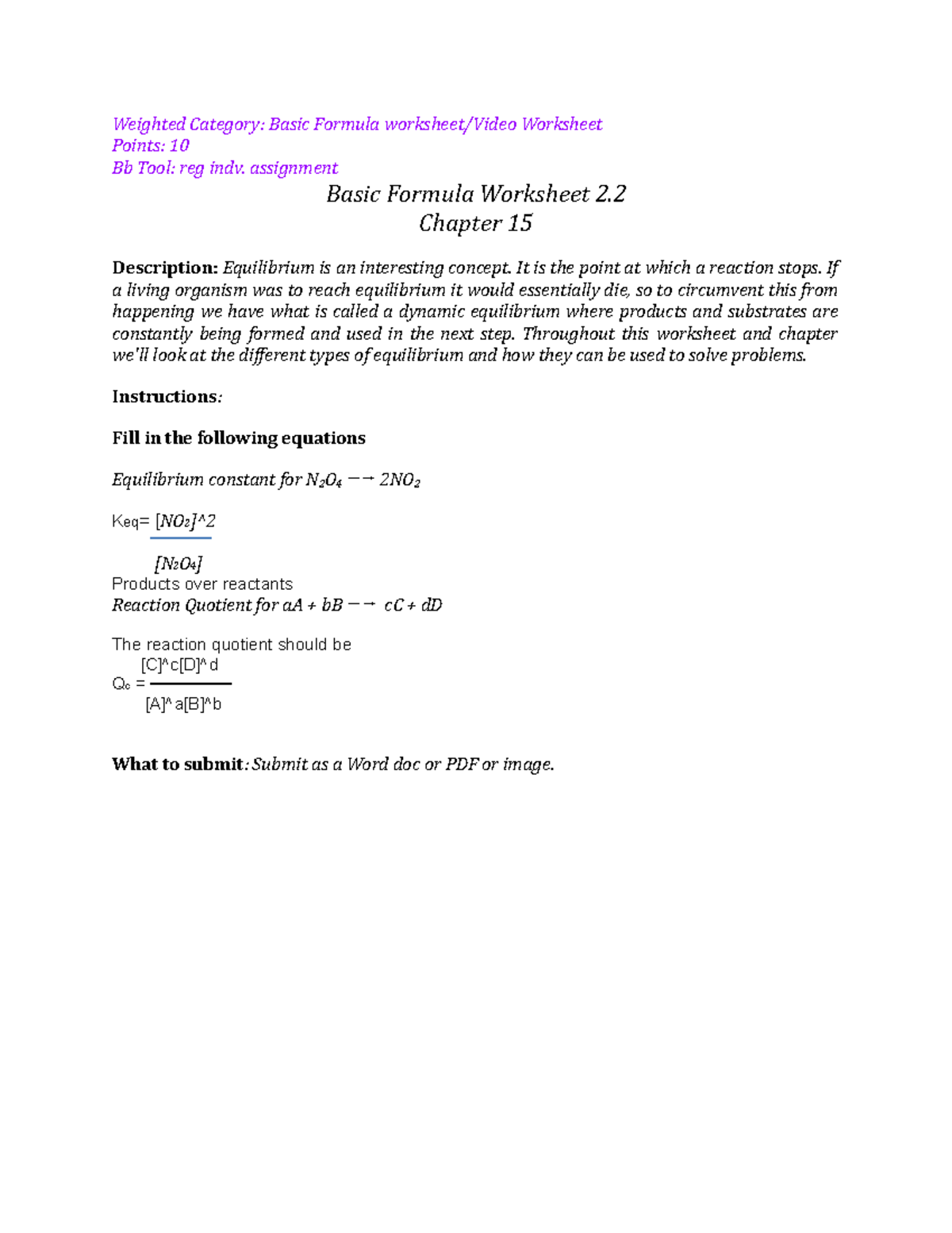 Basic Formula Worksheet 2 - Weighted Category: Basic Formula worksheet ...