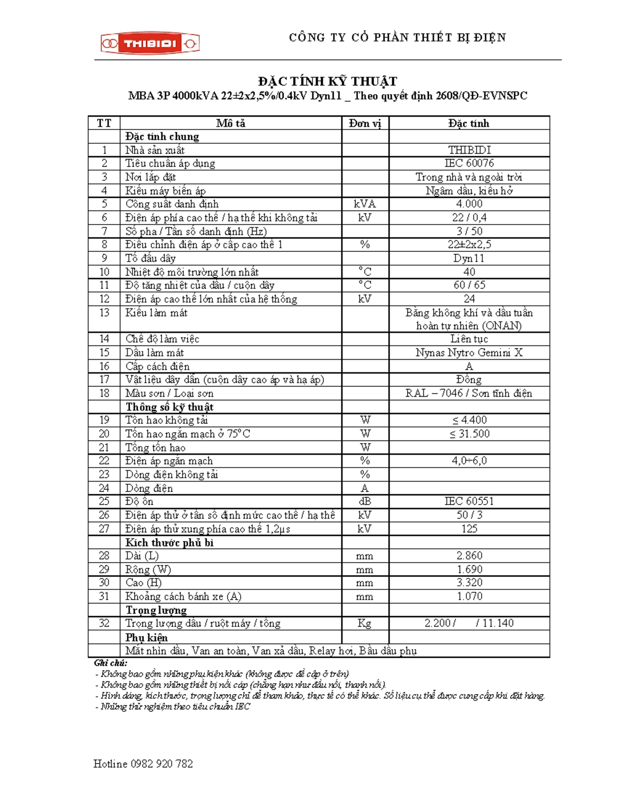 Thibidi TSKT MBA 3P 4000k VA - CÔNG TY CỔ PHẦN THIẾT BỊ ĐIỆN Hotline ...