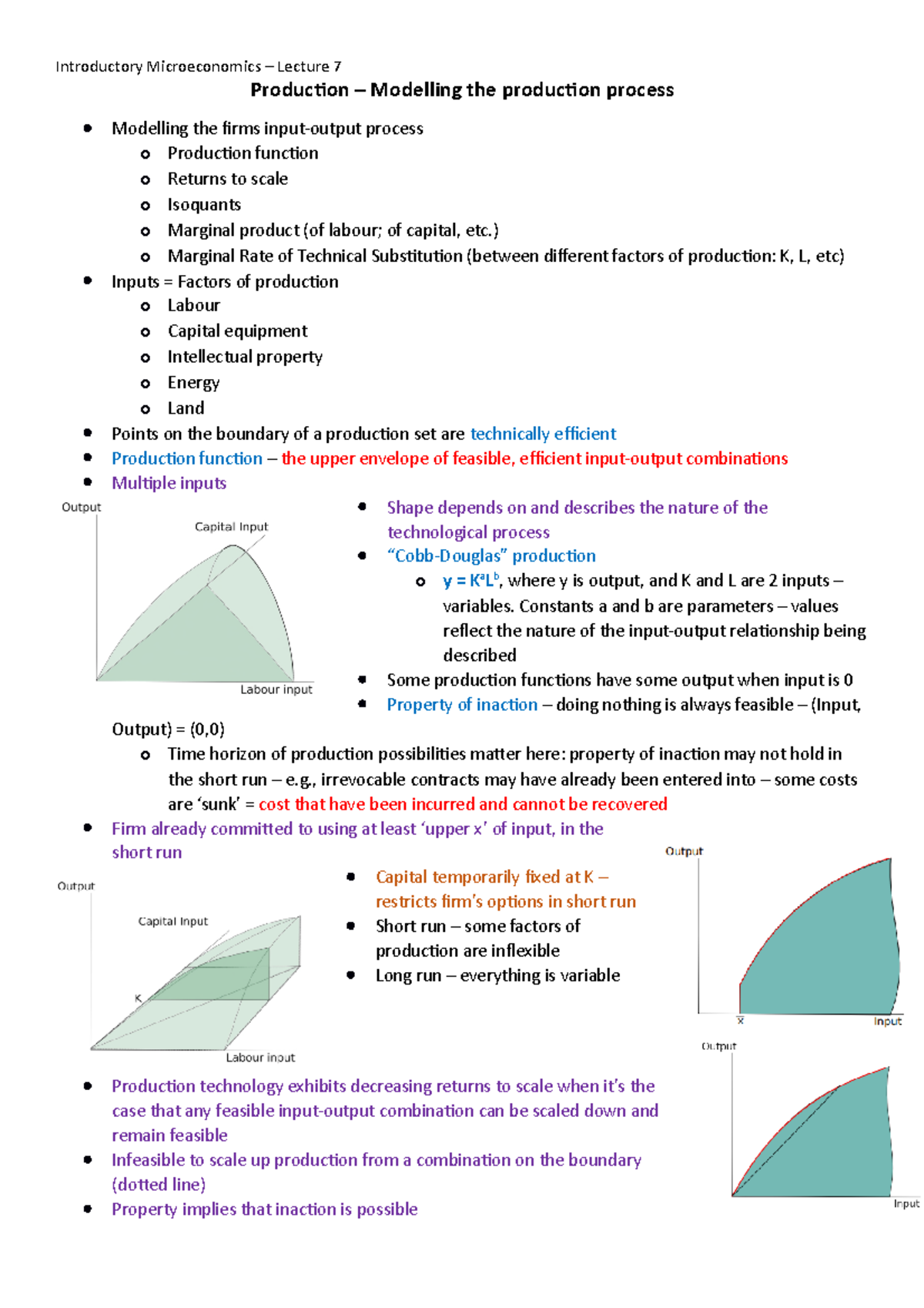 7. Production - modelling the production process - Production ...