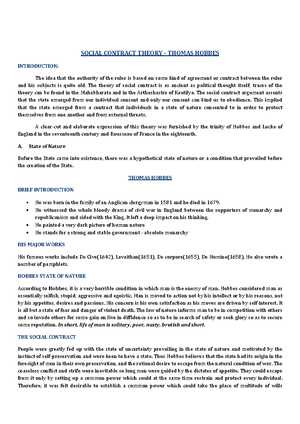 JEAN Jacques Rousseau - Social Contract Theory - S SOCIAL CONTRACT ...