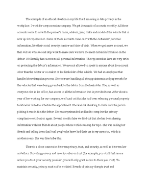 PHL 260-Ethical Problem - PHL 260 – Ethical Problem Solving Module 1-2 ...