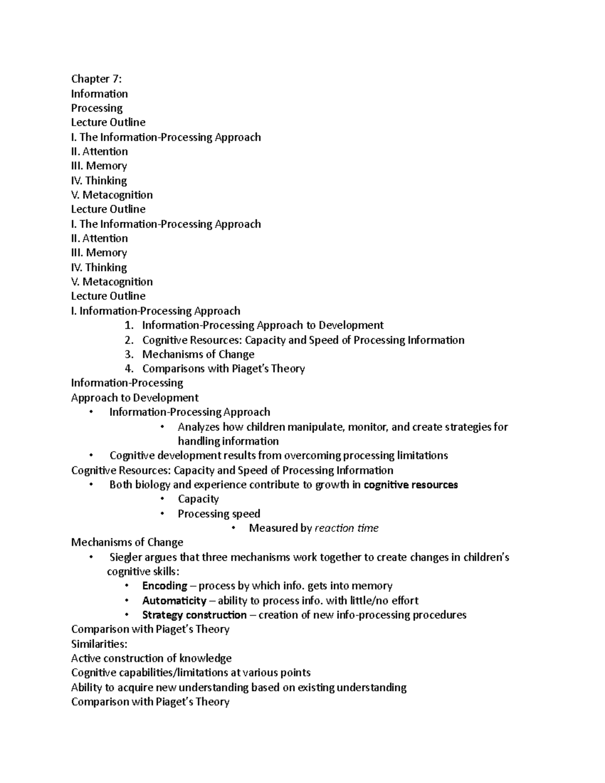 Information Processing - Chapter 7: Information Processing Lecture ...