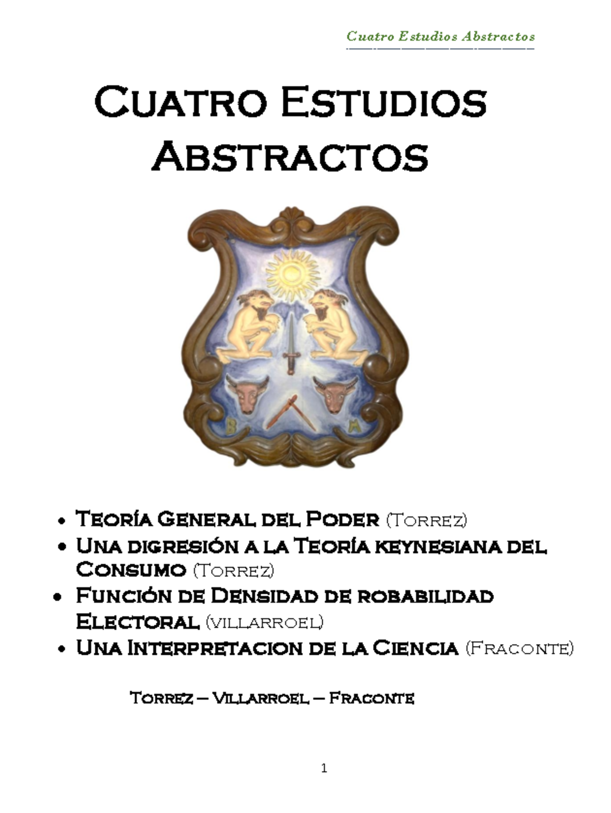 Cuatro Estudios Abstractos-Rafael Torrez - Cuatro Estudios Abstractos ...