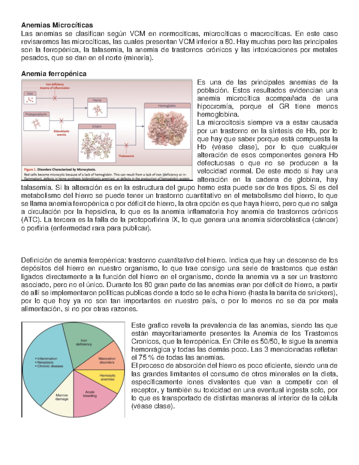 Anemias Microcíticas I - Anemias Microcíticas Las anemias se clasifican ...