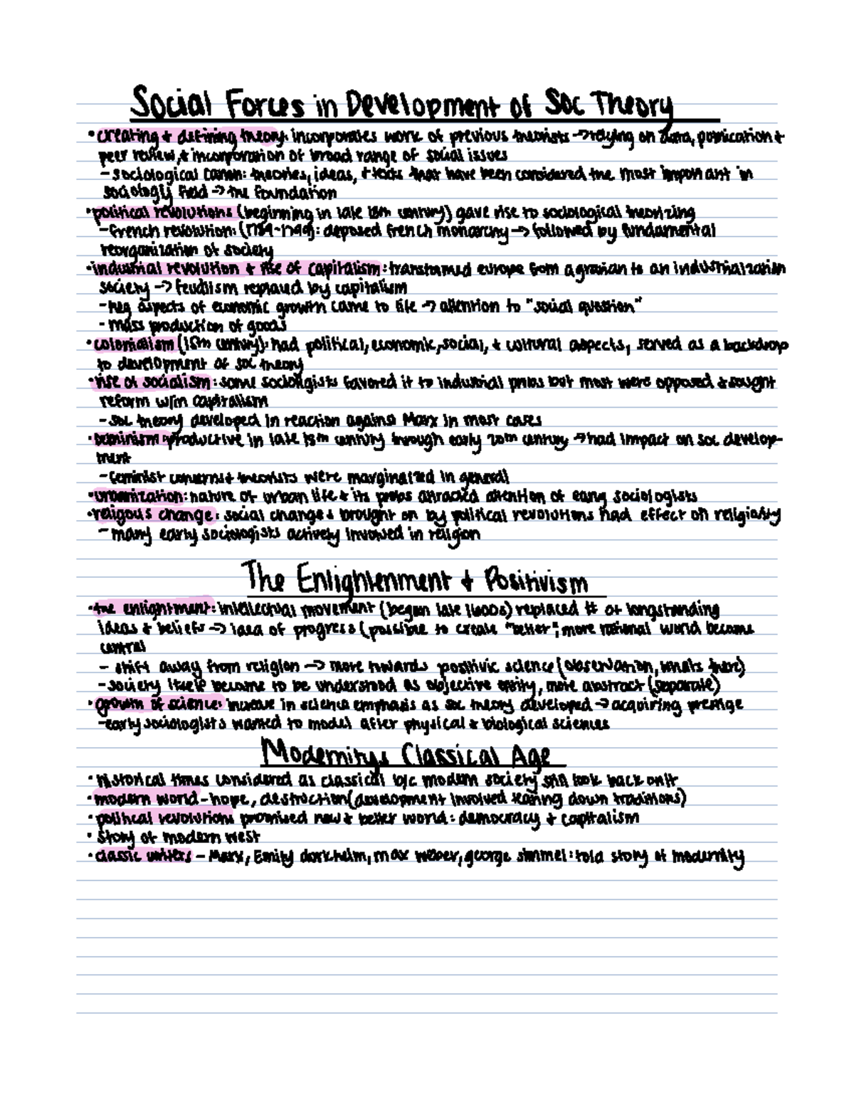 SOC Intro Theory Week 1 lectures - Social Forces in Development of Soc ...