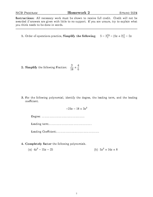 College algebra - Class examples - MATH 1304 - Studocu