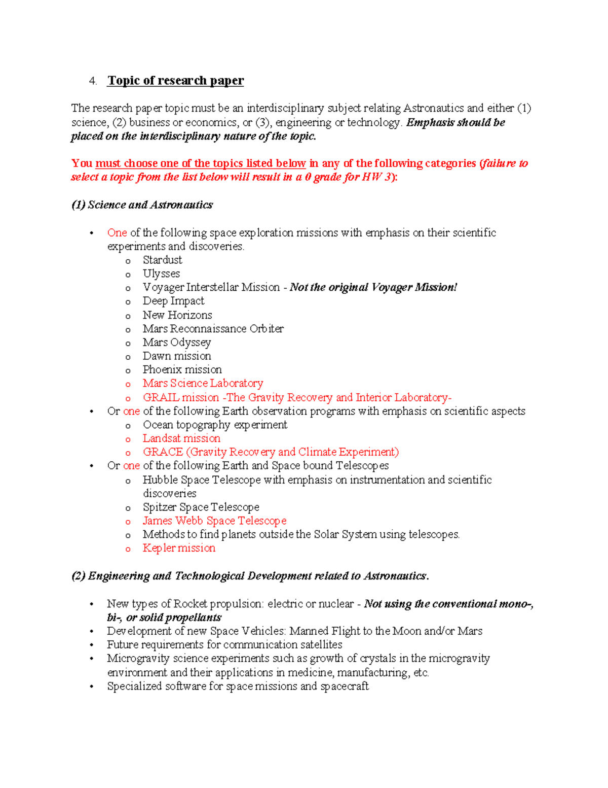 Topics of research paper - 4. Topic of research paper The research ...