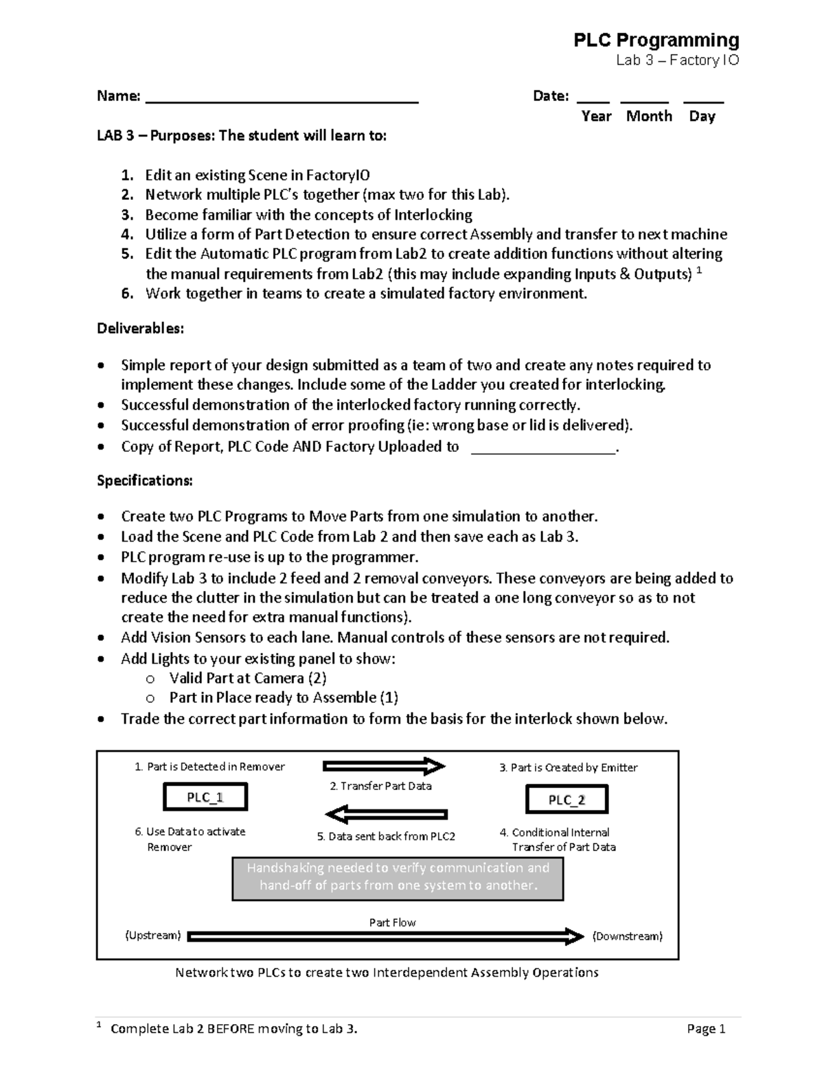 Assembler Lab 3 It A Lab Task Plc Programming Lab 3 Factory Io 7967