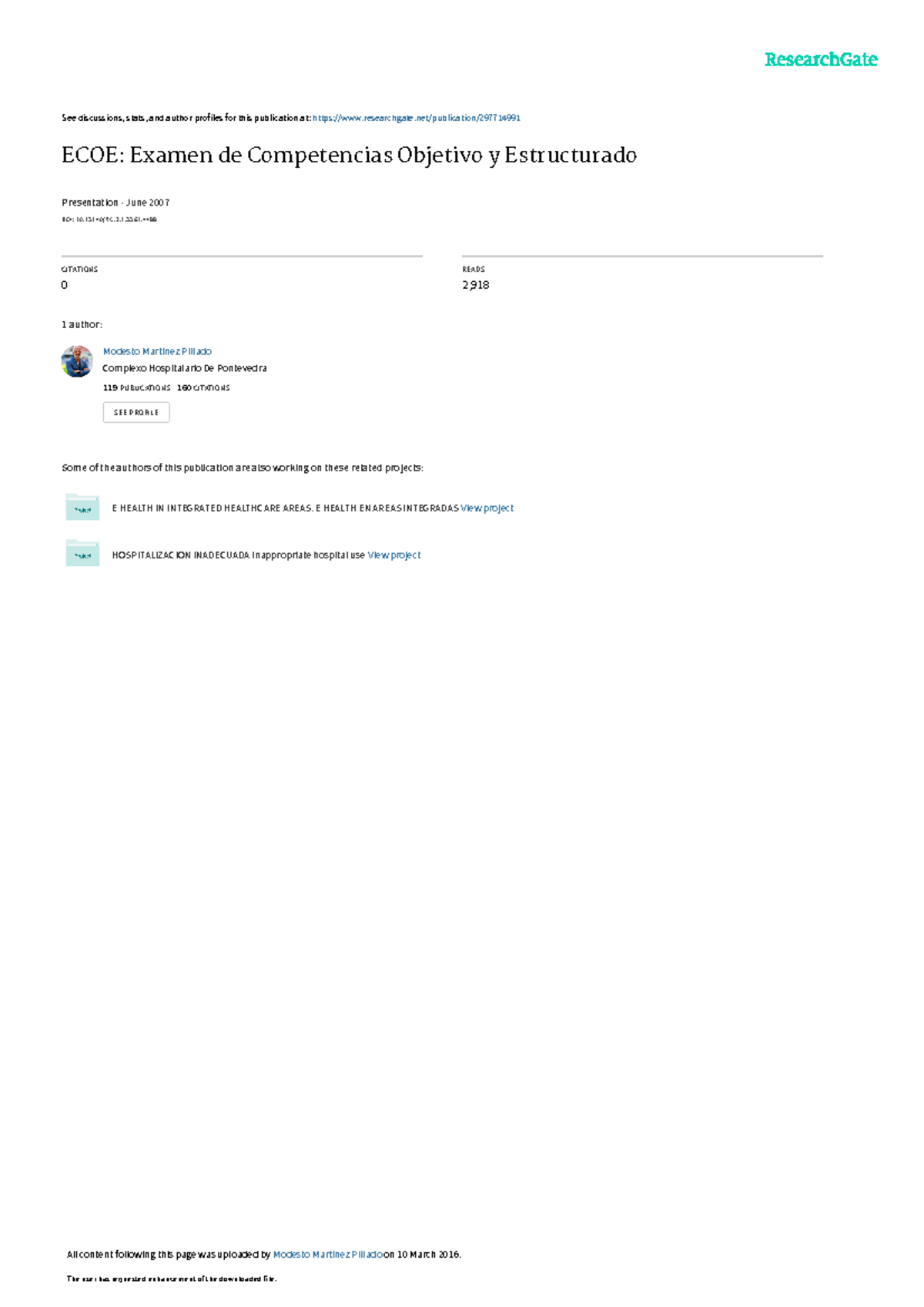 Ecoe ejemplo - resumen ecoe - See discussions, stats, and author profiles for this publication ...