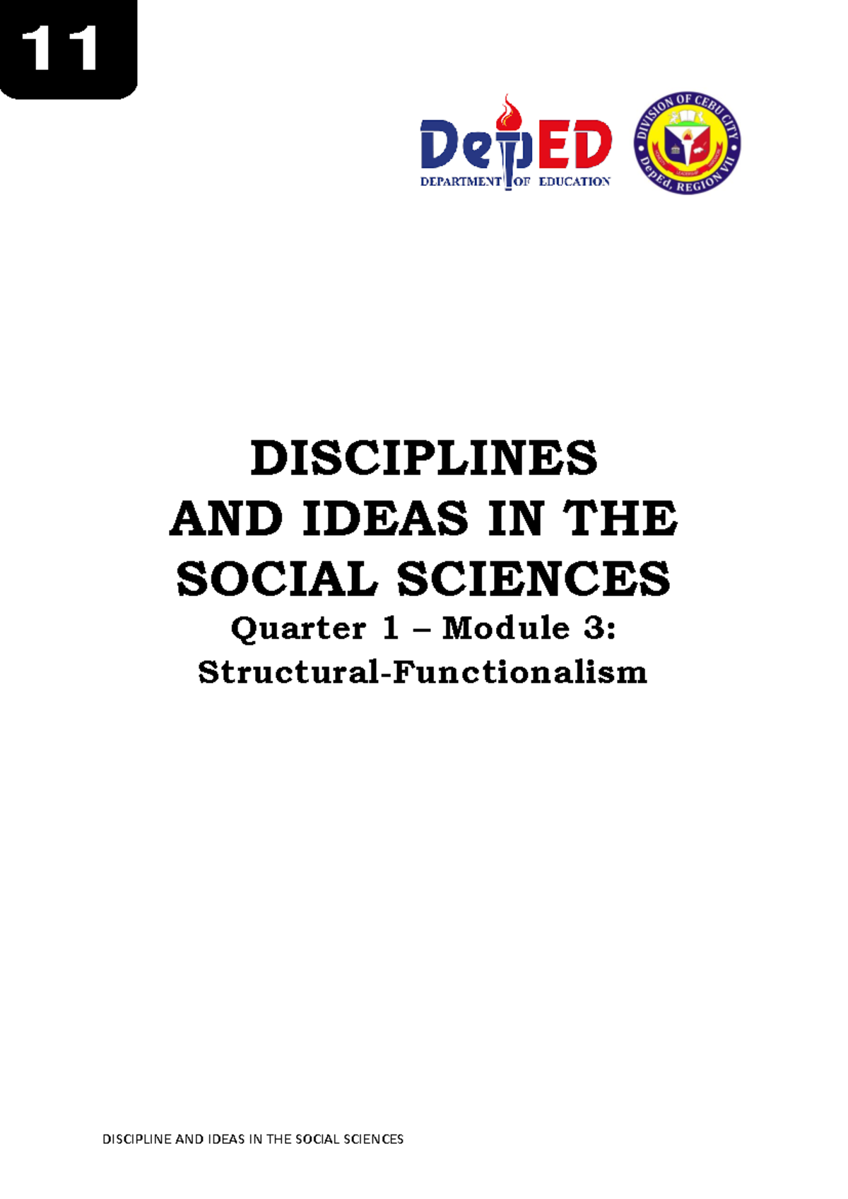Copy-of-DISS 3 Module-1 - DISCIPLINE AND IDEAS IN THE SOCIAL SCIENCES ...