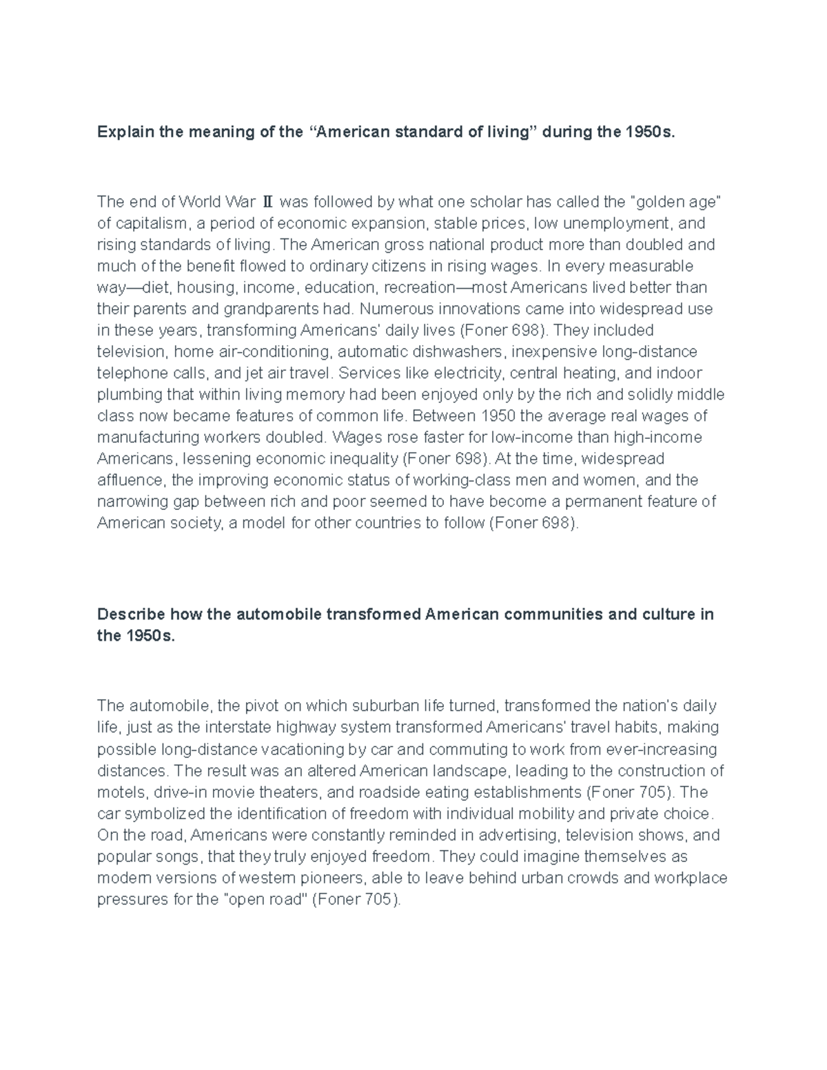 DB- Chapter 24 - Explain the meaning of the “American standard of ...