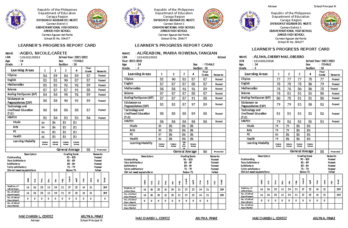 AGBO, Alima - Republic of the Philippines Department of Education ...