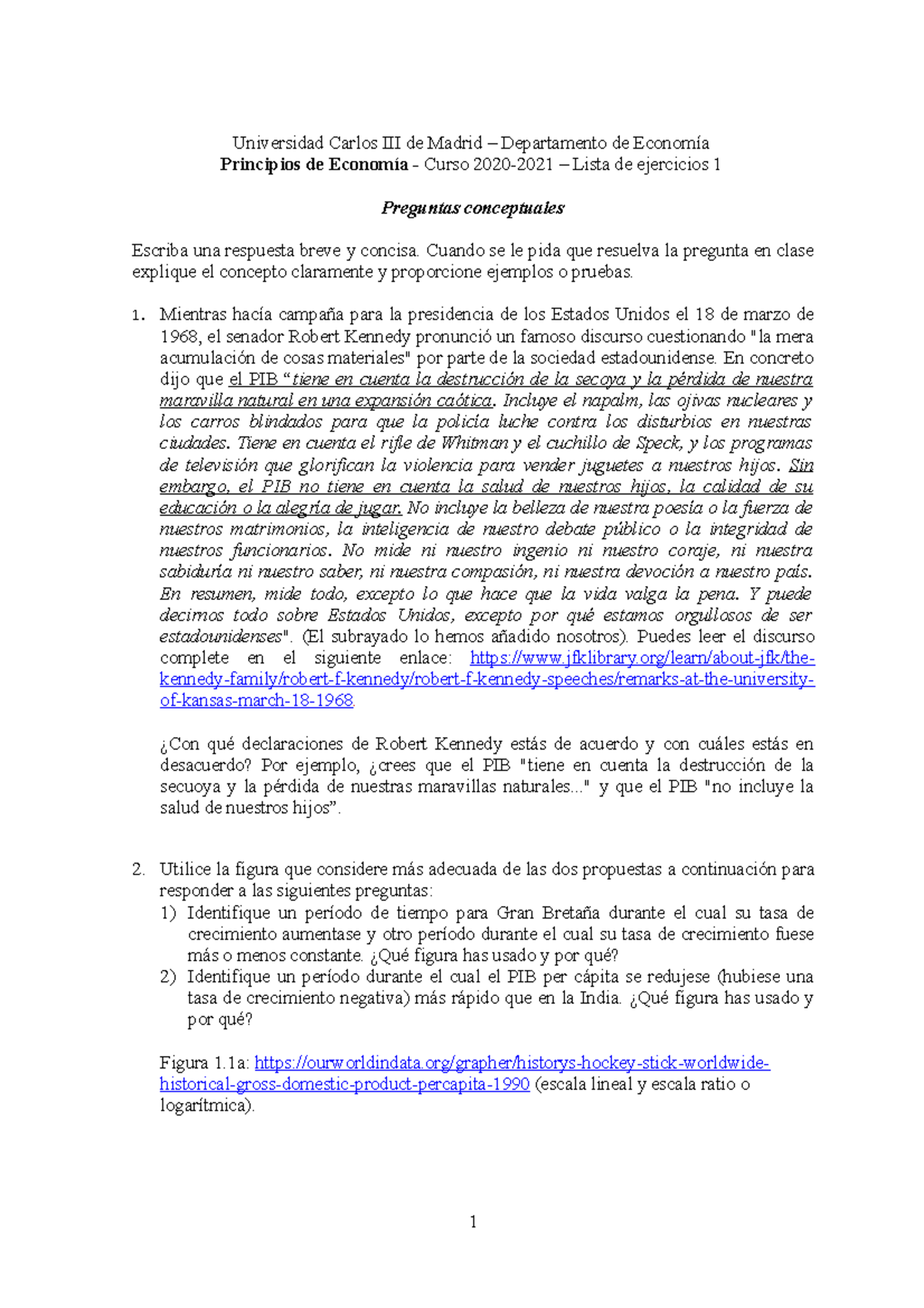 Principios Lista de ejercicios 1 20-21 Esp - Universidad Carlos III de Madrid – Departamento de ...