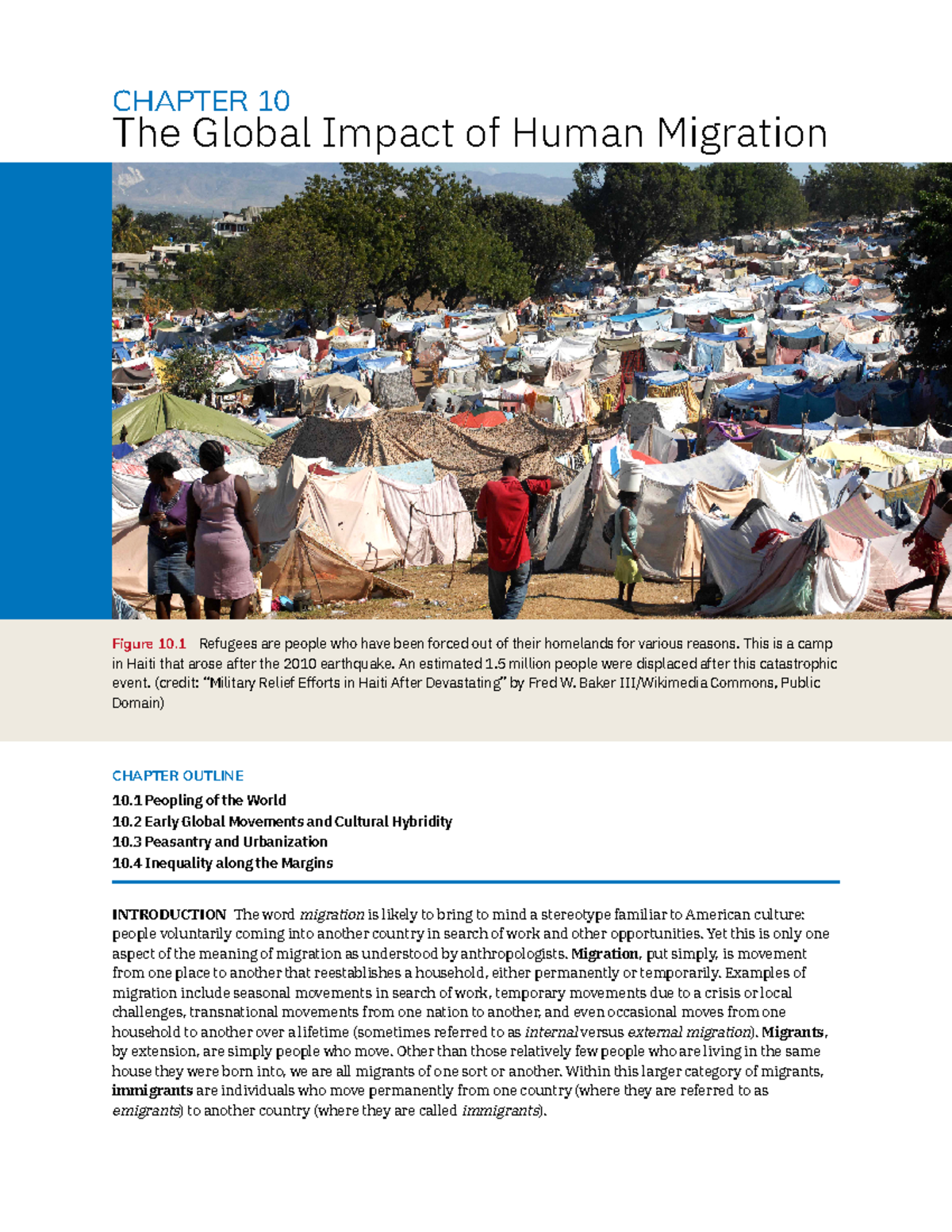 Chapter 10 The Global Impact of Human Migration Part 1 - INTRODUCTION ...