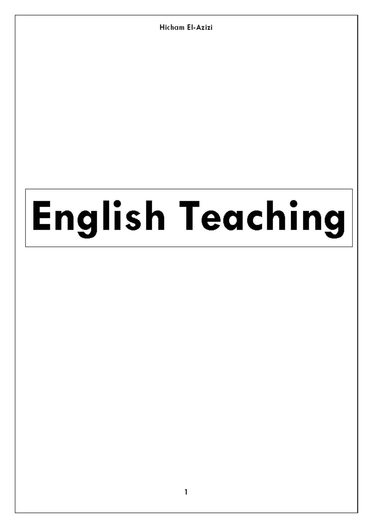 65eef24290 cc362fc591b8d5 - English Teaching Outline 1 - Learning ...