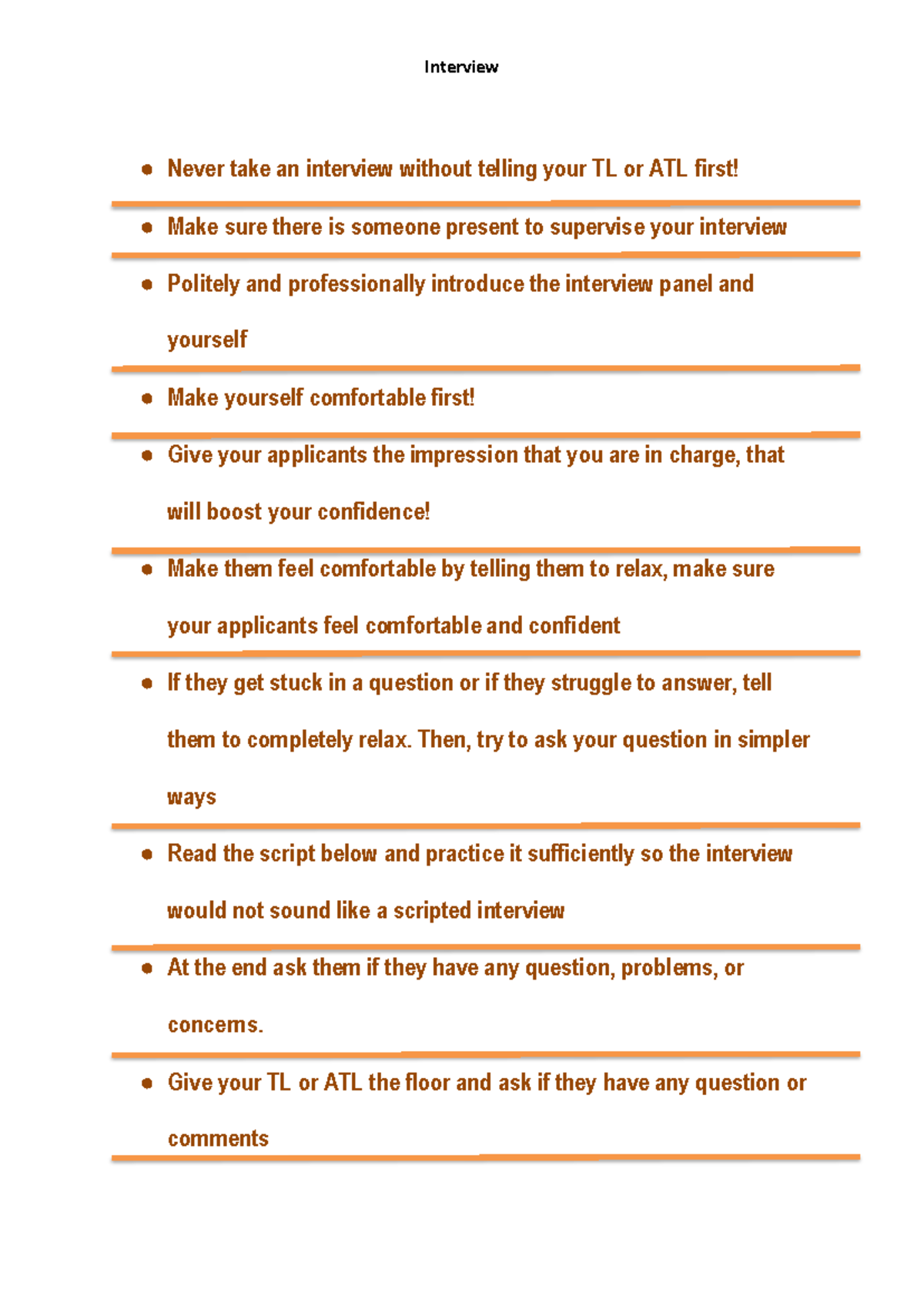 New interview question format - Never take an interview without telling ...