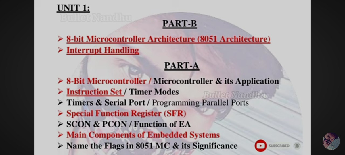 (CS3691) Embedded systems and IOT important questions - UNIT 1: Nandhu Microcontroller ...
