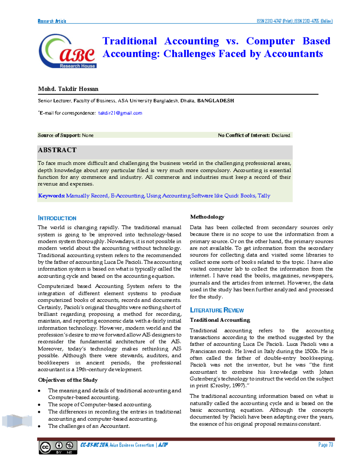 437-Article Text-923-1-10-202003 27 - Research Article ISSN 2313-4747 ...