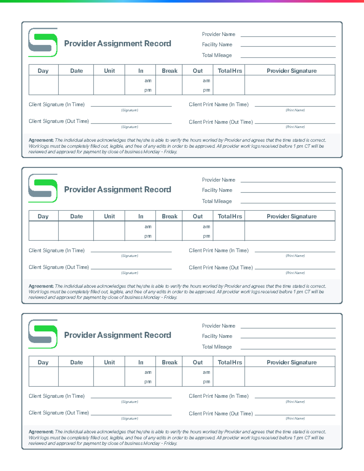 Shiftkey-worklog - 0098p - Provider Assignment Record Provider Name ...