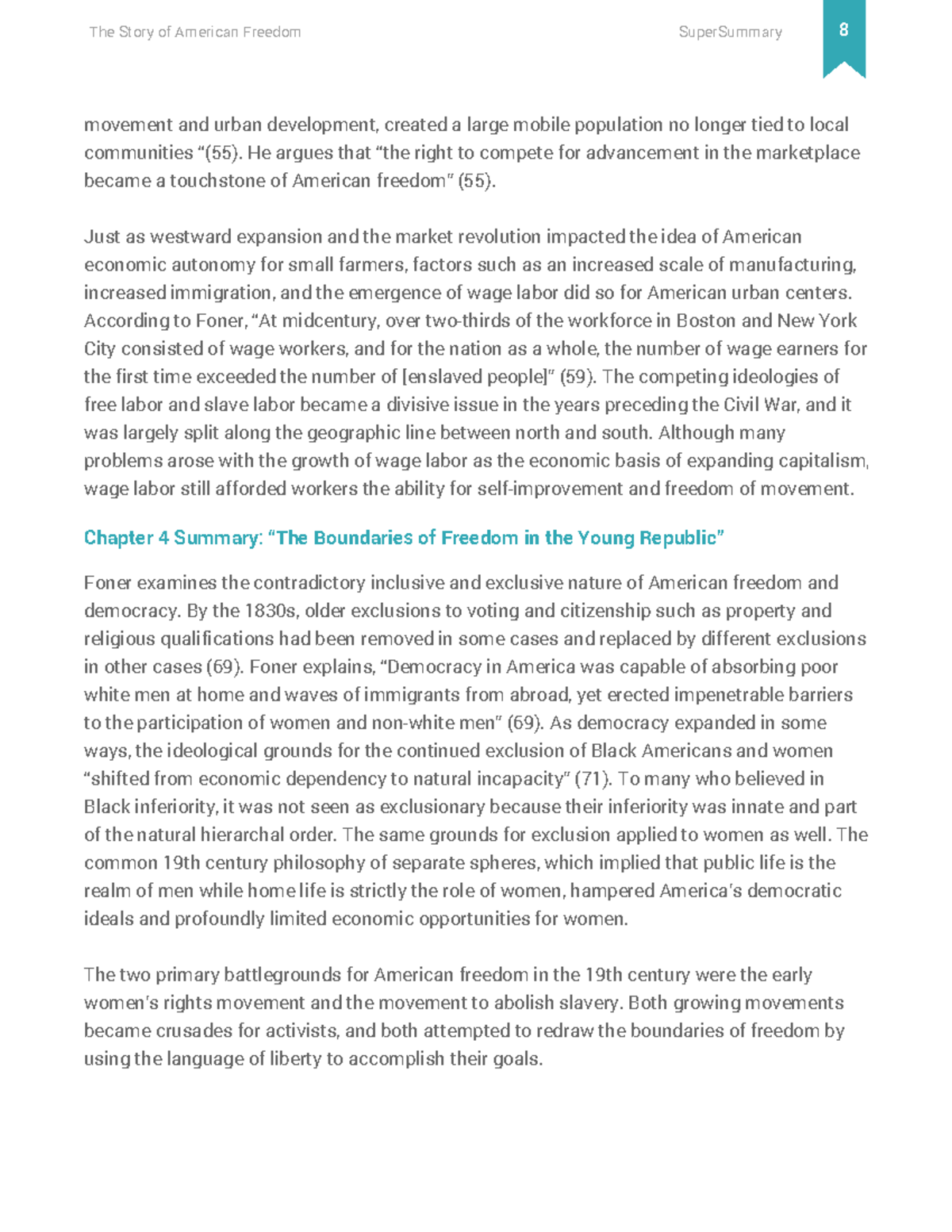 The Story of American Freedom - Super Summary Study Guide 2 9 ...