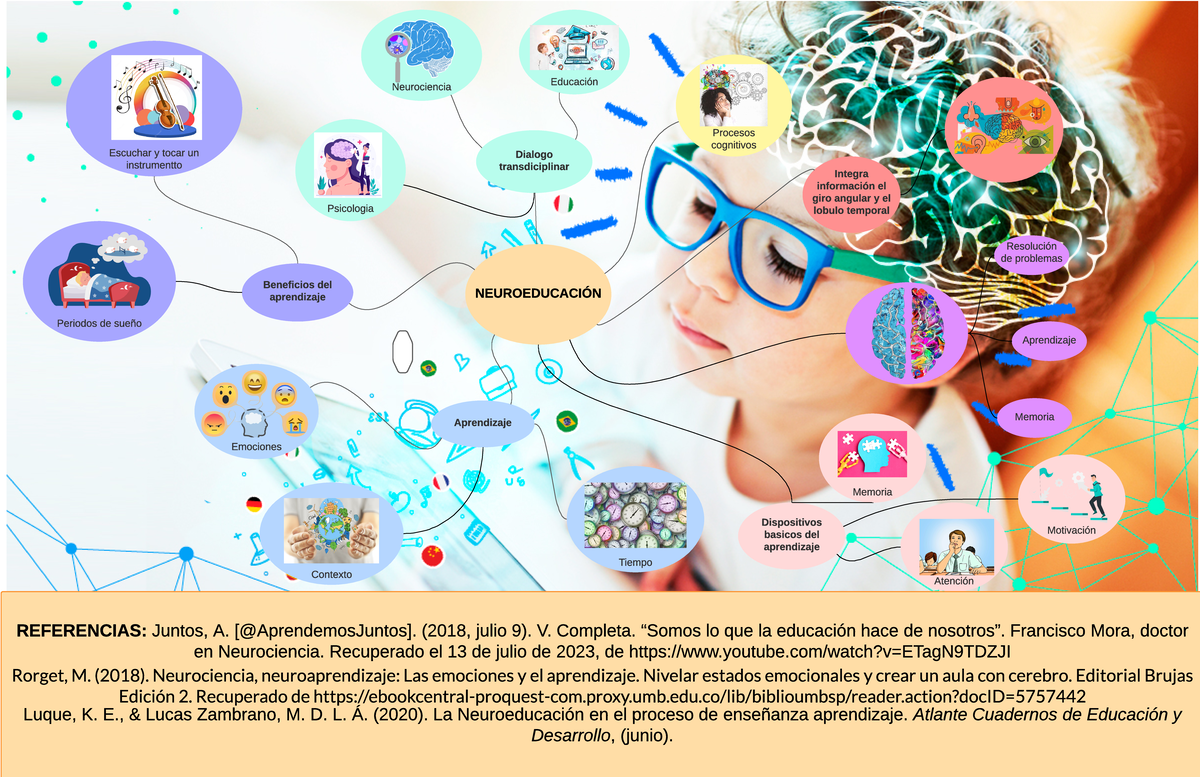 Mapa mental - mapa - NEUROEDUCACIÓN Procesos cognitivos Integra ...