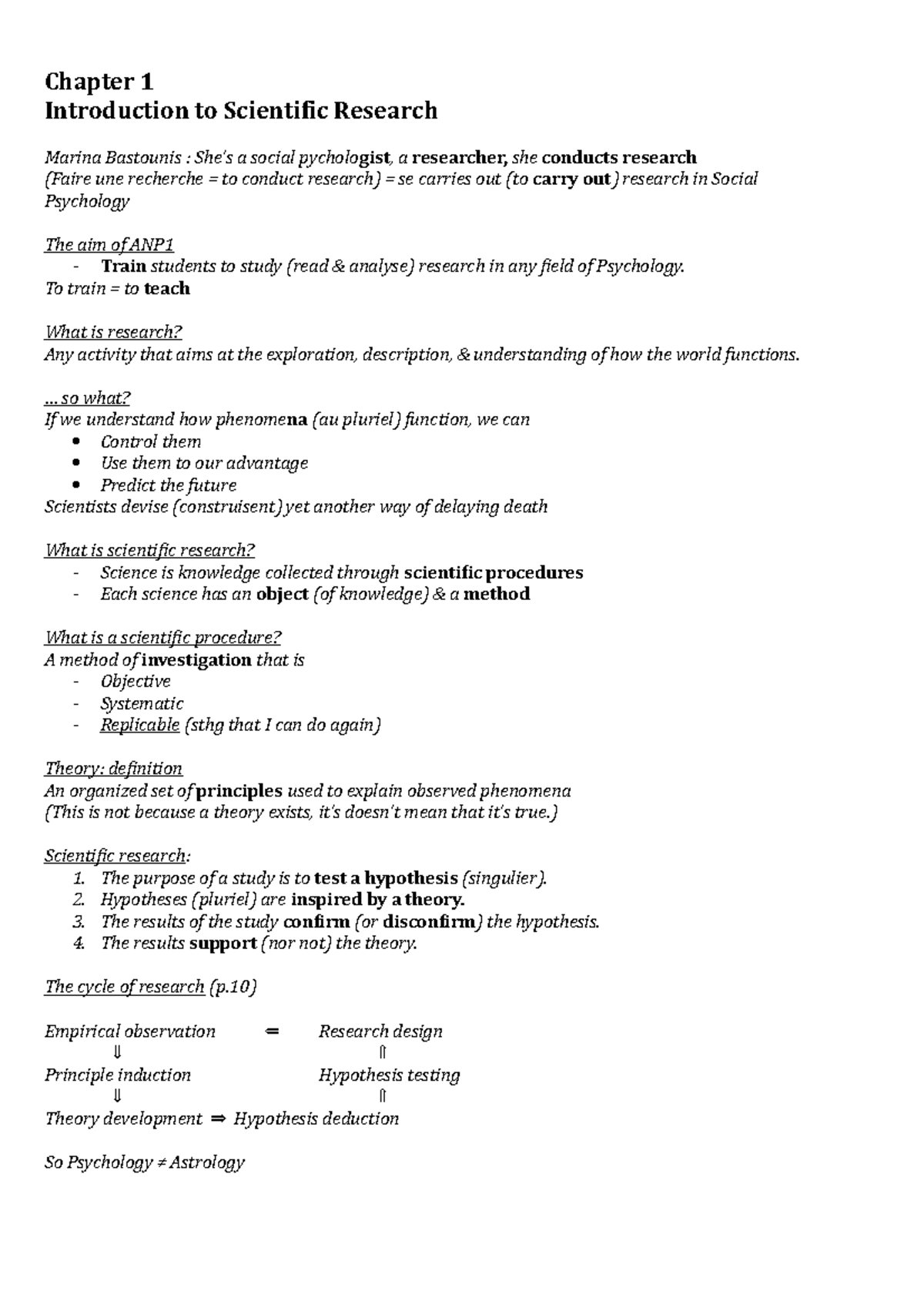 Research - English - Chapter 1 Introduction to Scientific Research ...