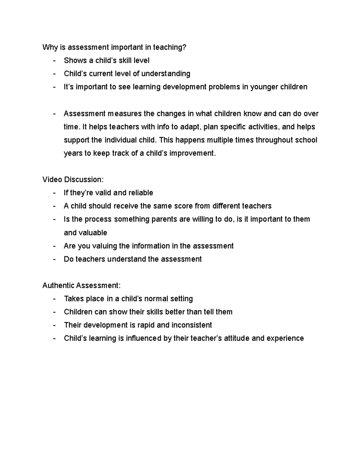 Ed notes - How can authentic assessments be used in early childhood ...