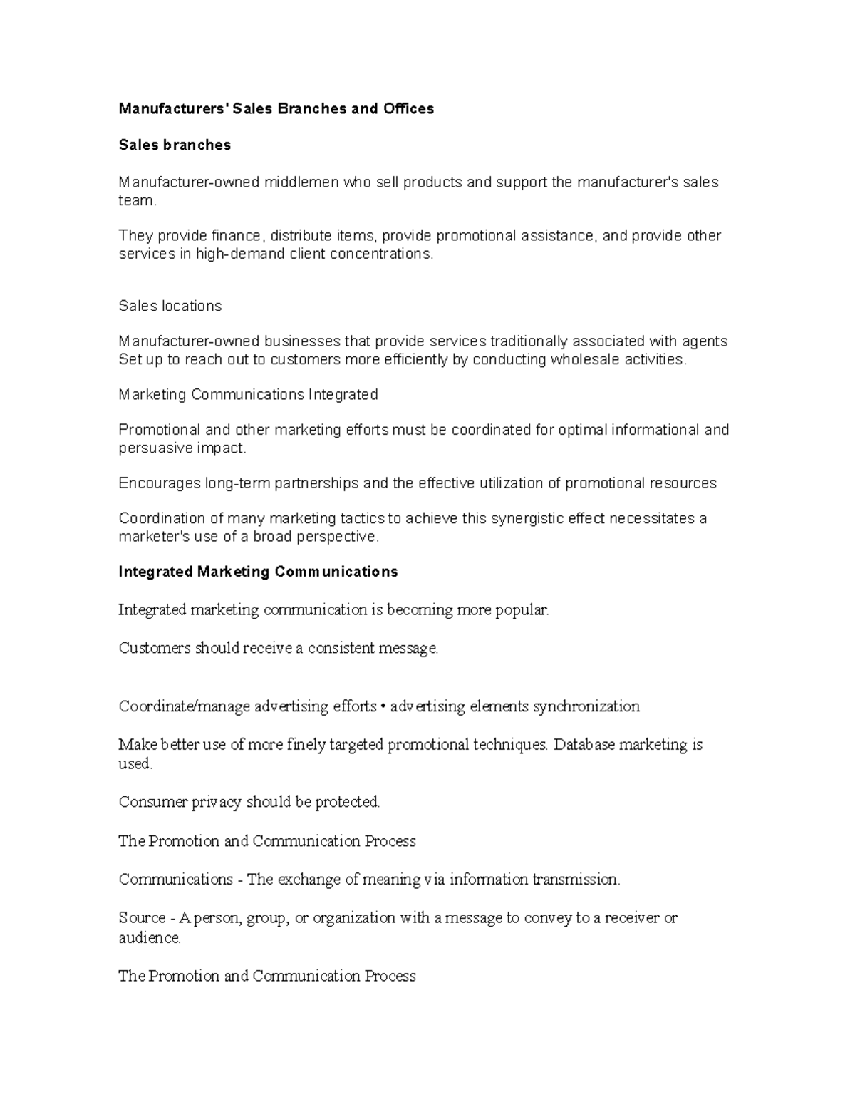 Intro marketing 47 - Manufacturers' Sales Branches and Offices Sales ...