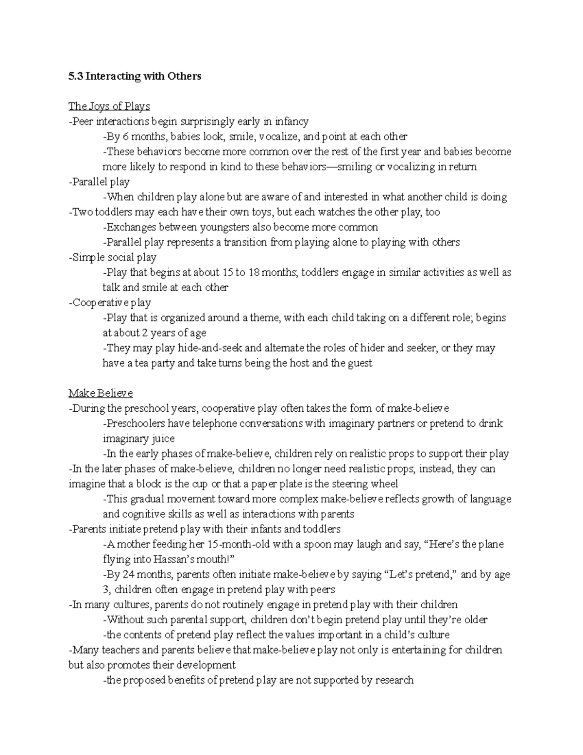 5.3 Interacting with Others - 5 Interacting with Others The Joys of ...