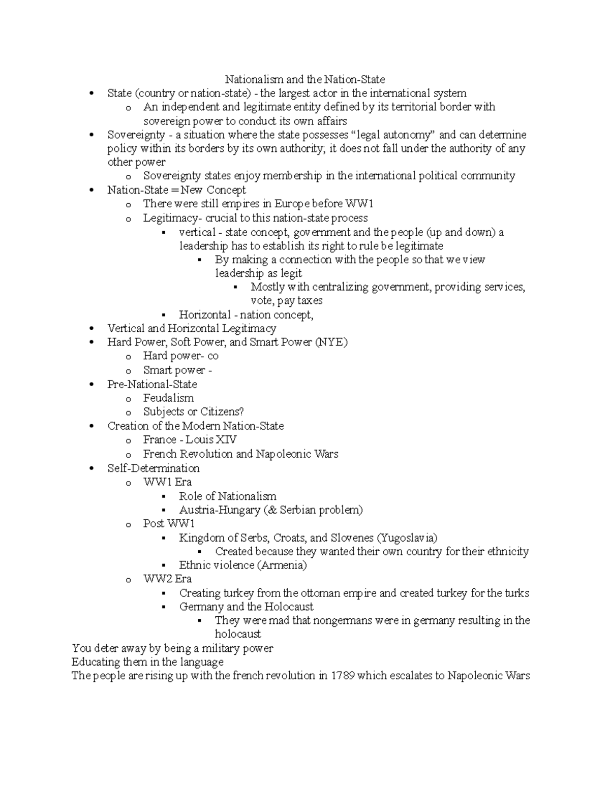 Nationalism and the Nation - Nationalism and the Nation-State State ...