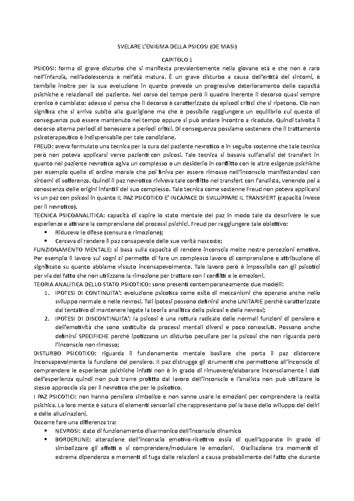 Svelare L' Enigma Della Psicosi - SVELARE L’ENIGMA DELLA PSICOSI (DE ...