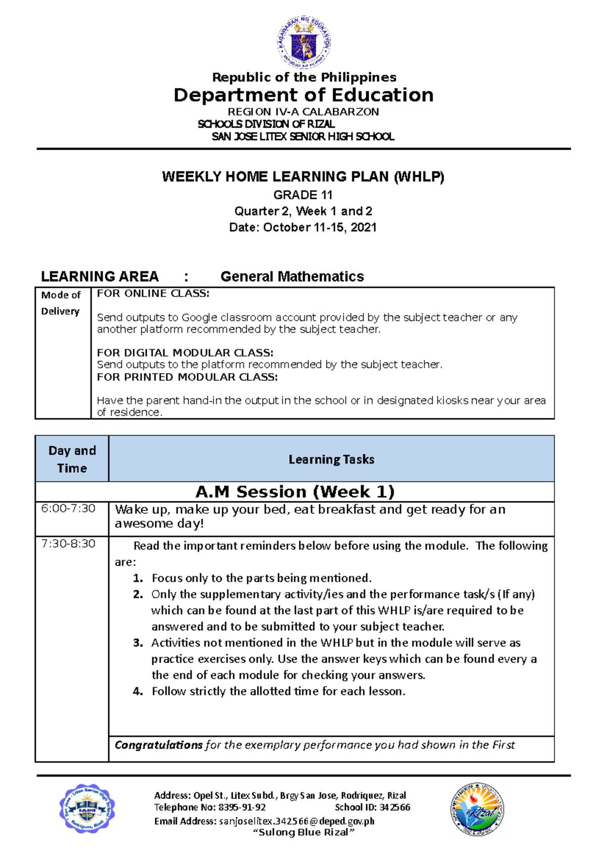 WHLP IN GEN MATH Q 2 WEEK 1 AND 2 SY 2021 2022 - Republic of the ...