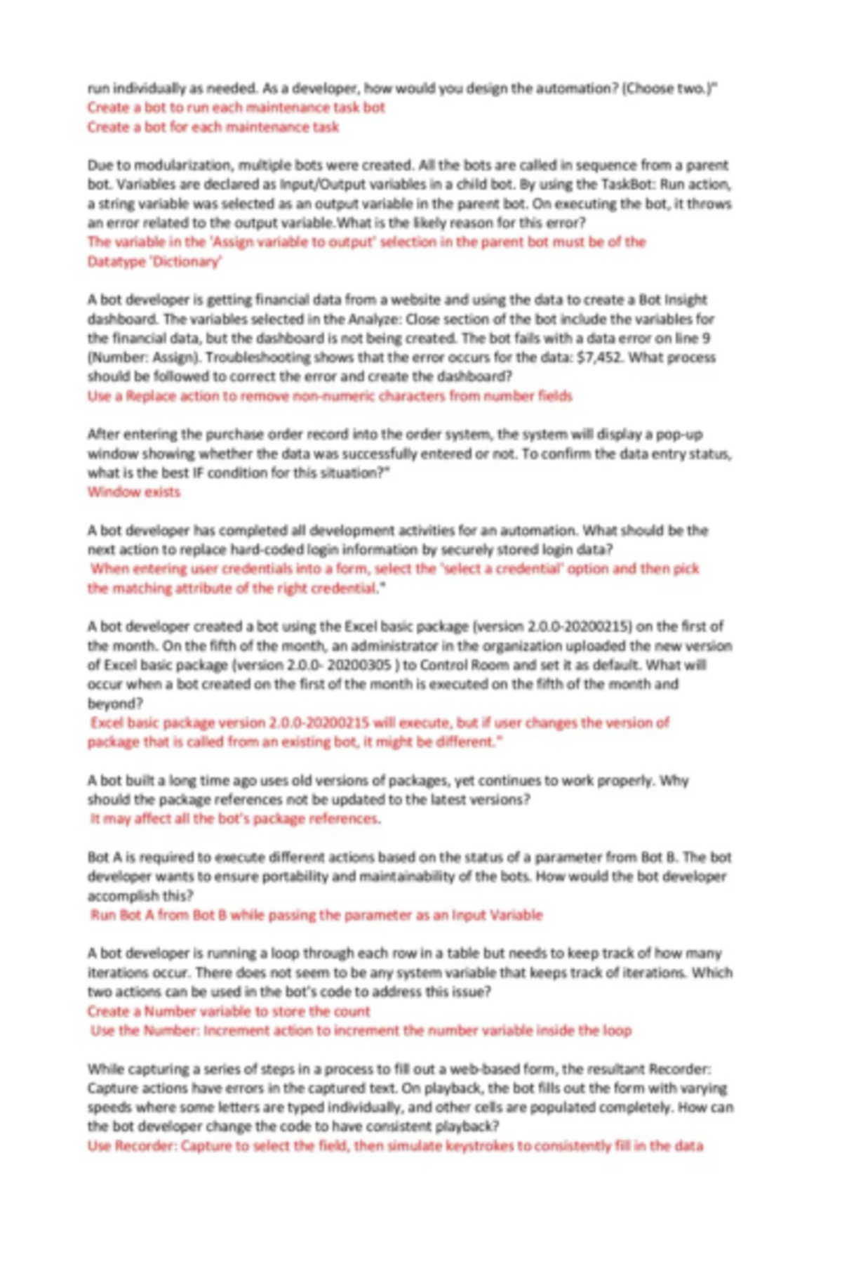 RPA AA 2 - RPA - Department of Sciences - Studocu