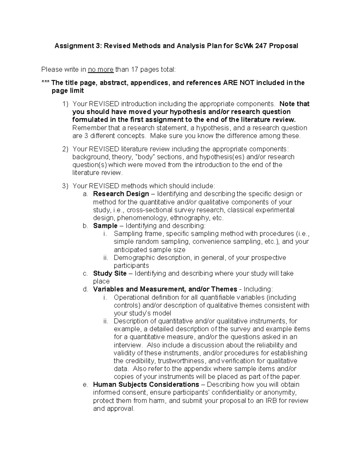 SCWK 247 Assignment 3 - Assignment 3: Revised Methods and Analysis Plan ...