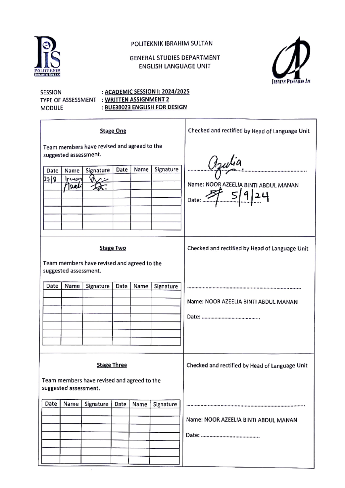 Written Assignment 2 - Task Brief - Pis POLITEKNIK IBRAHIM SULTAN ...