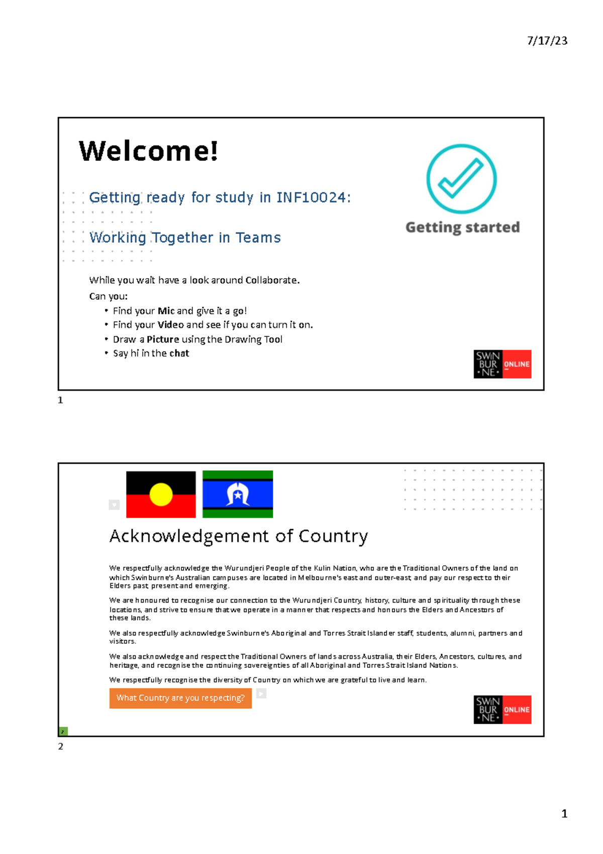 Collaborate 2 - INF10024 - Getting Started - Working in Teams - Student ...