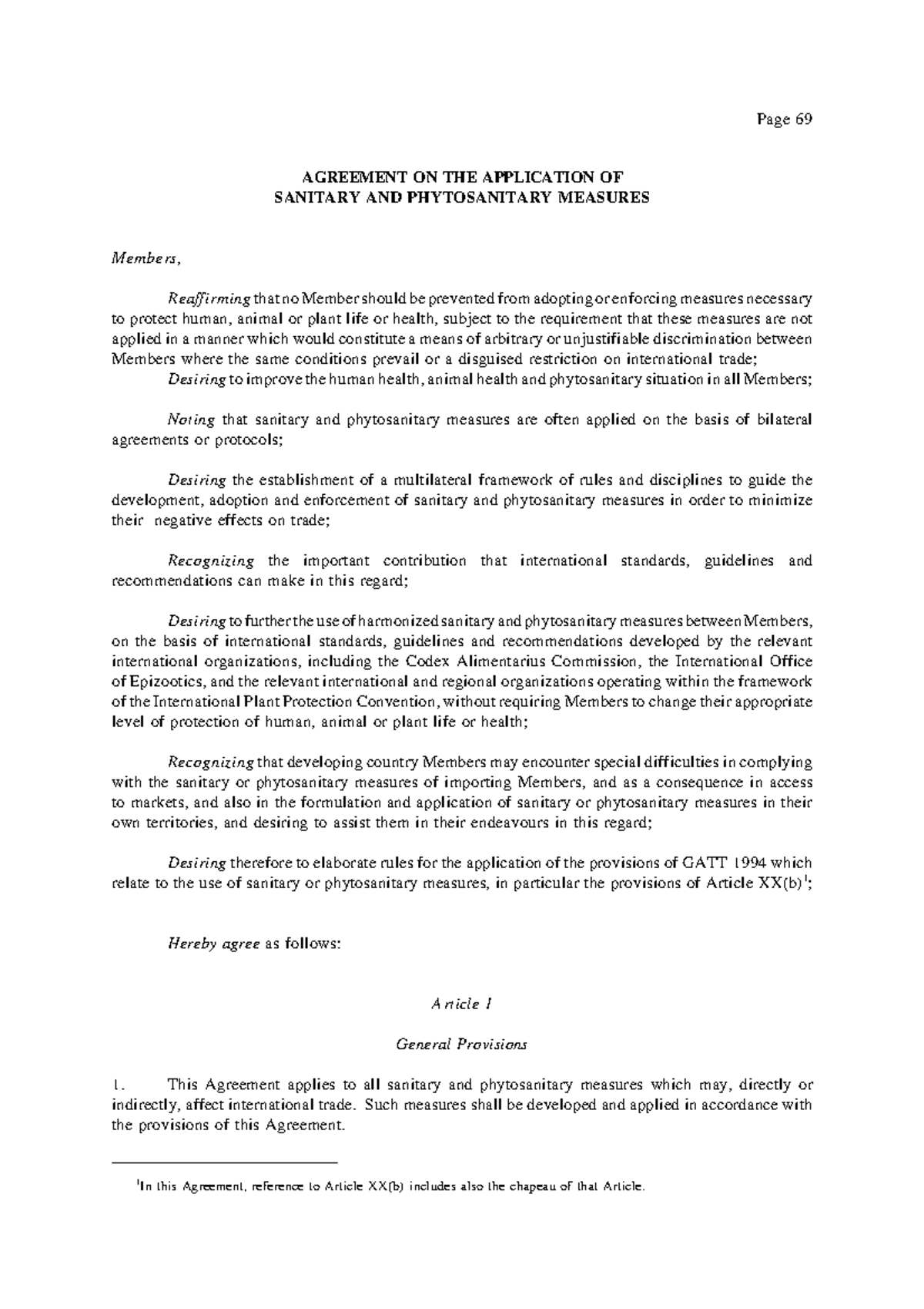 15-sps - act - AGREEMENT ON THE APPLICATION OF SANITARY AND ...