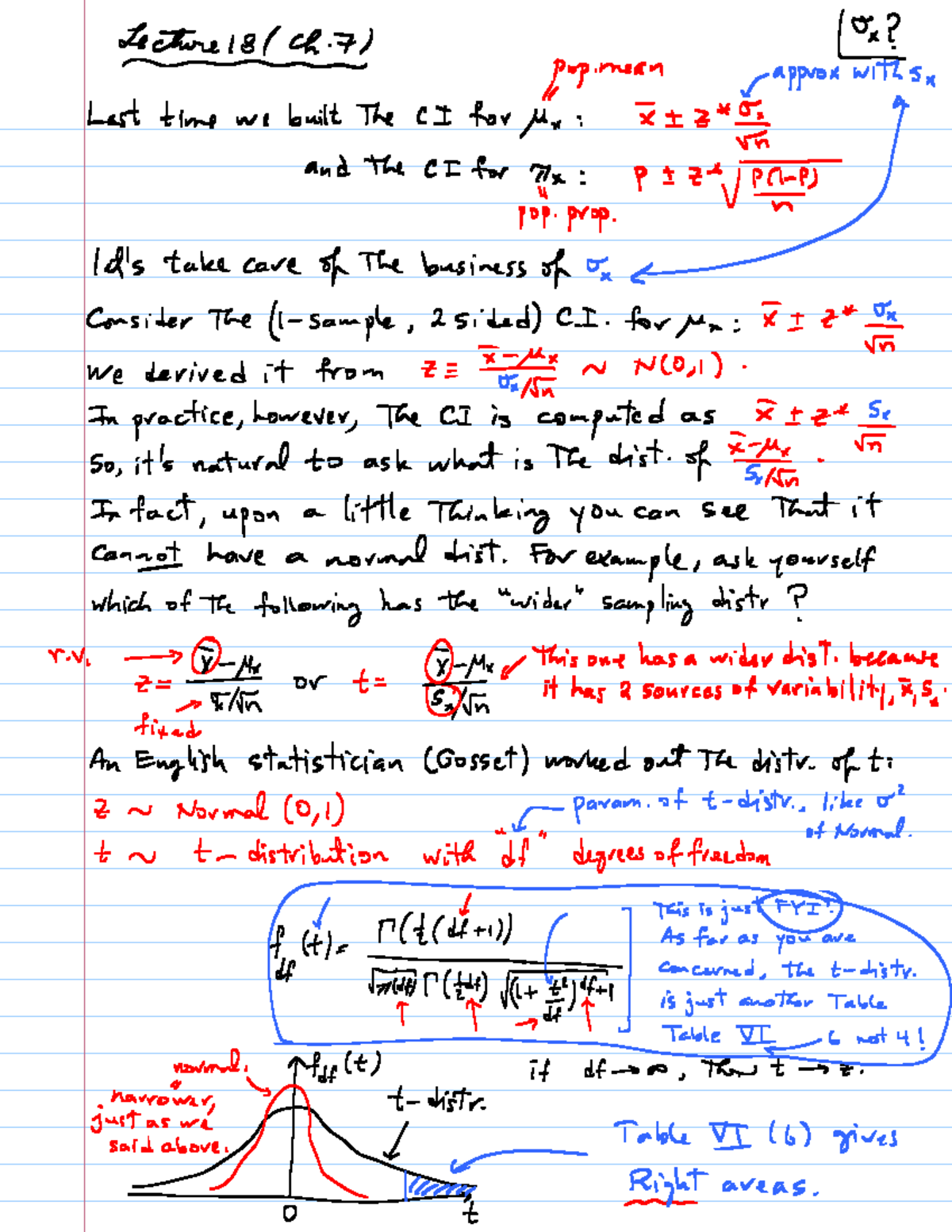 Lect18 ch7 - Lecture notes 18 - STAT390 - Studocu