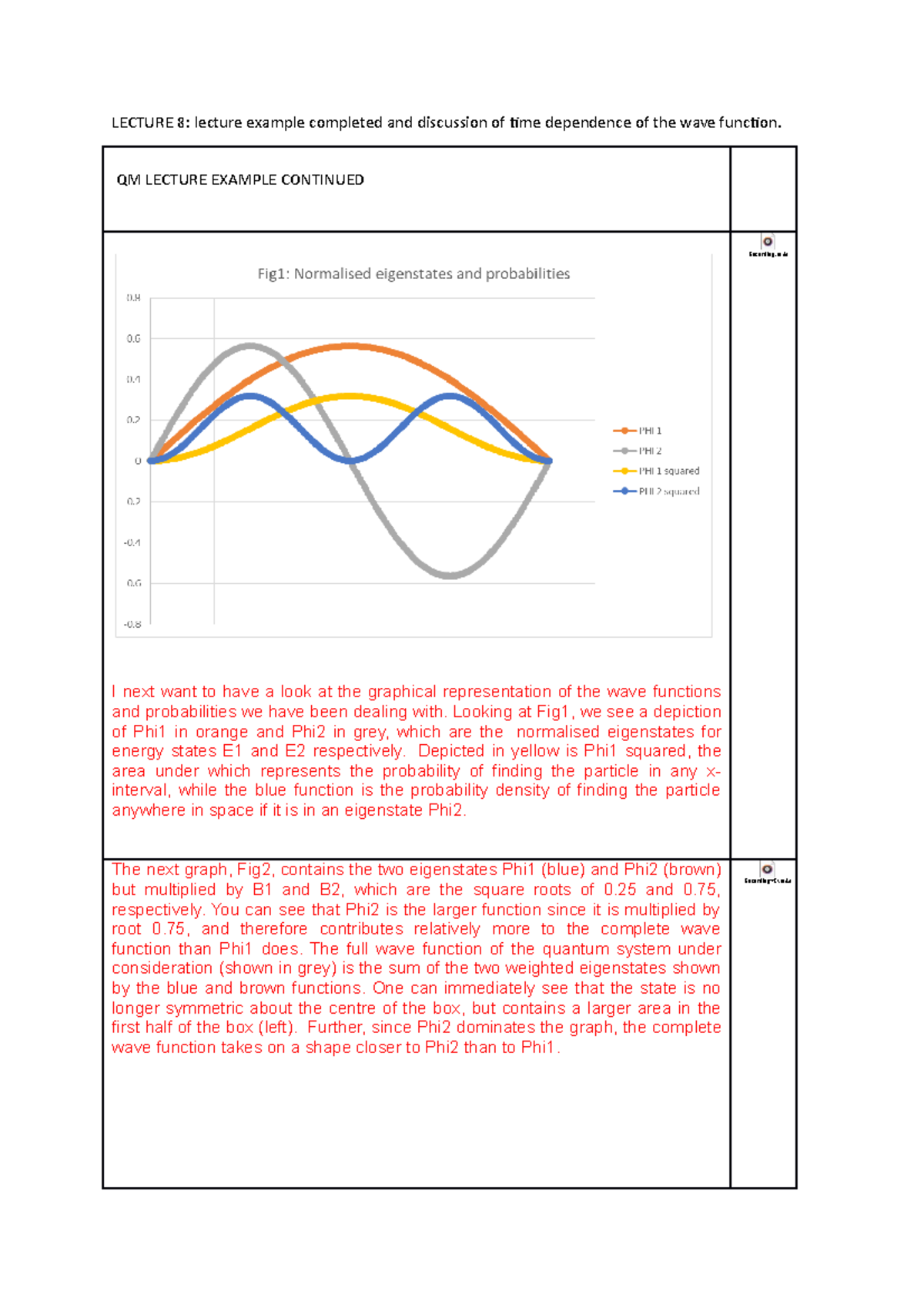 Lecture 8 (pgs 20-22) - Helpful - LECTURE 8: lecture example completed and discussion of time ...
