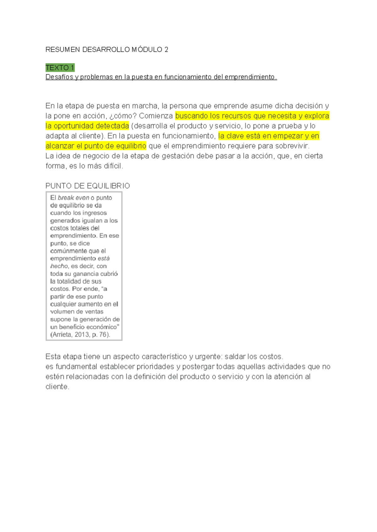 Resumen Desarrollo Módulo 2 - RESUMEN DESARROLLO MÓDULO 2 TEXTO 1 Desafíos y problemas en la ...